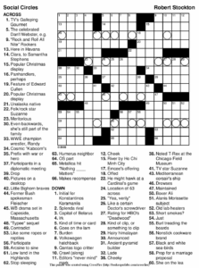 Easy Free Printable Crossword Puzzles For Adults ...