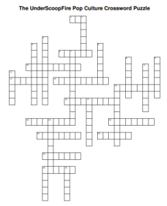 Easy Pop Culture Crossword Puzzles Printable ...