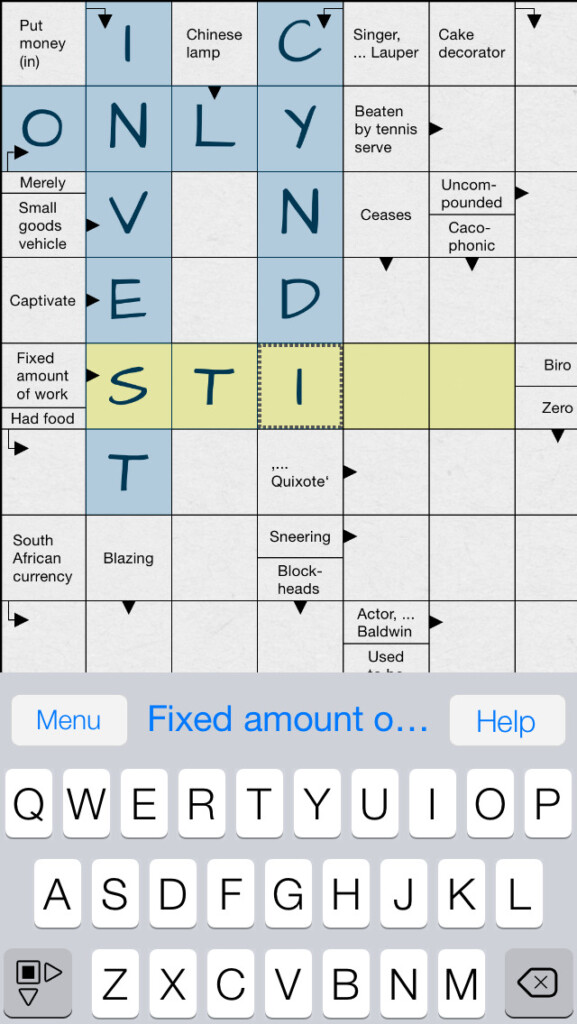Free Easy Crossword Puzzle Apps For Ipad